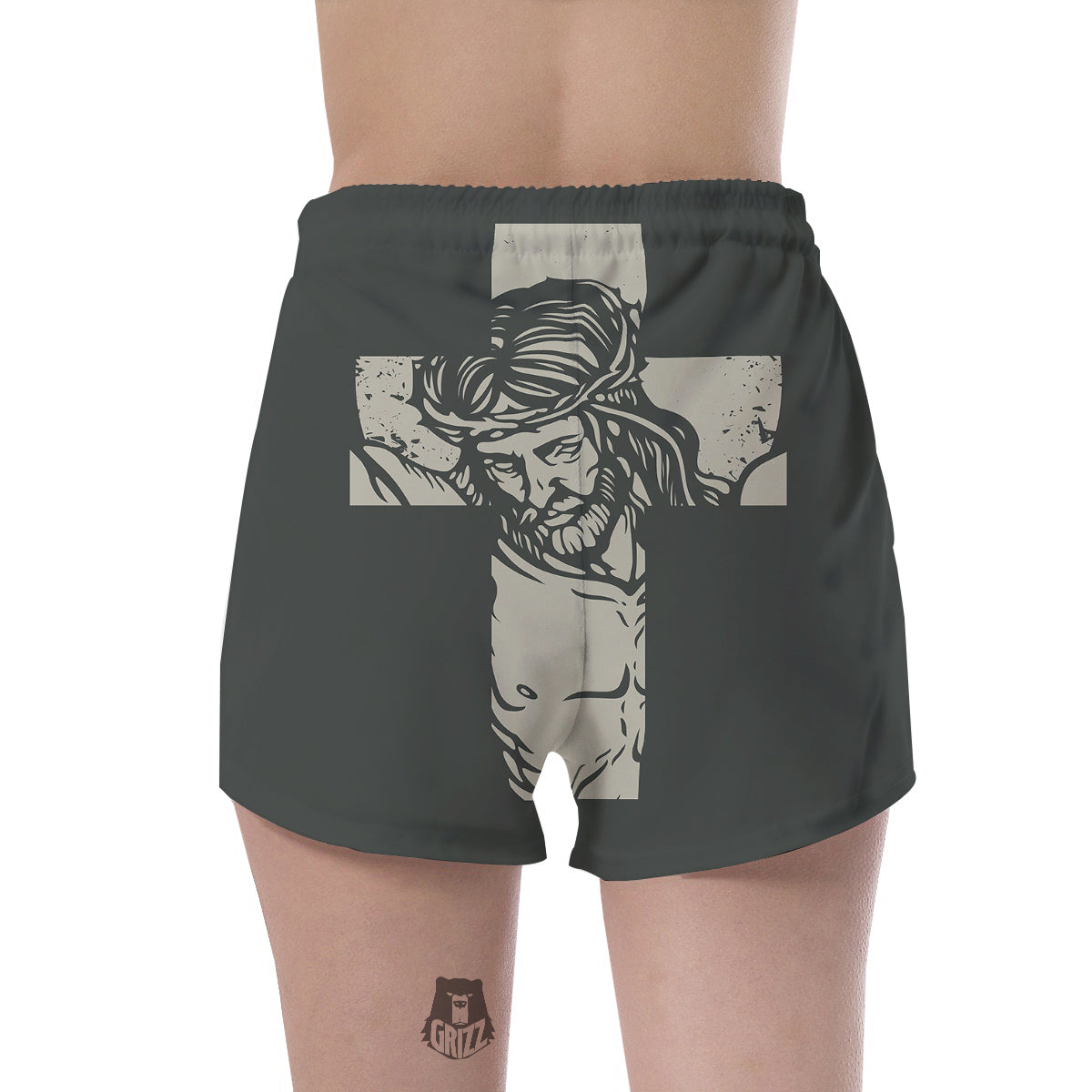 Jesus Christ Crucifixion Print Women's Shorts – Grizzshopping