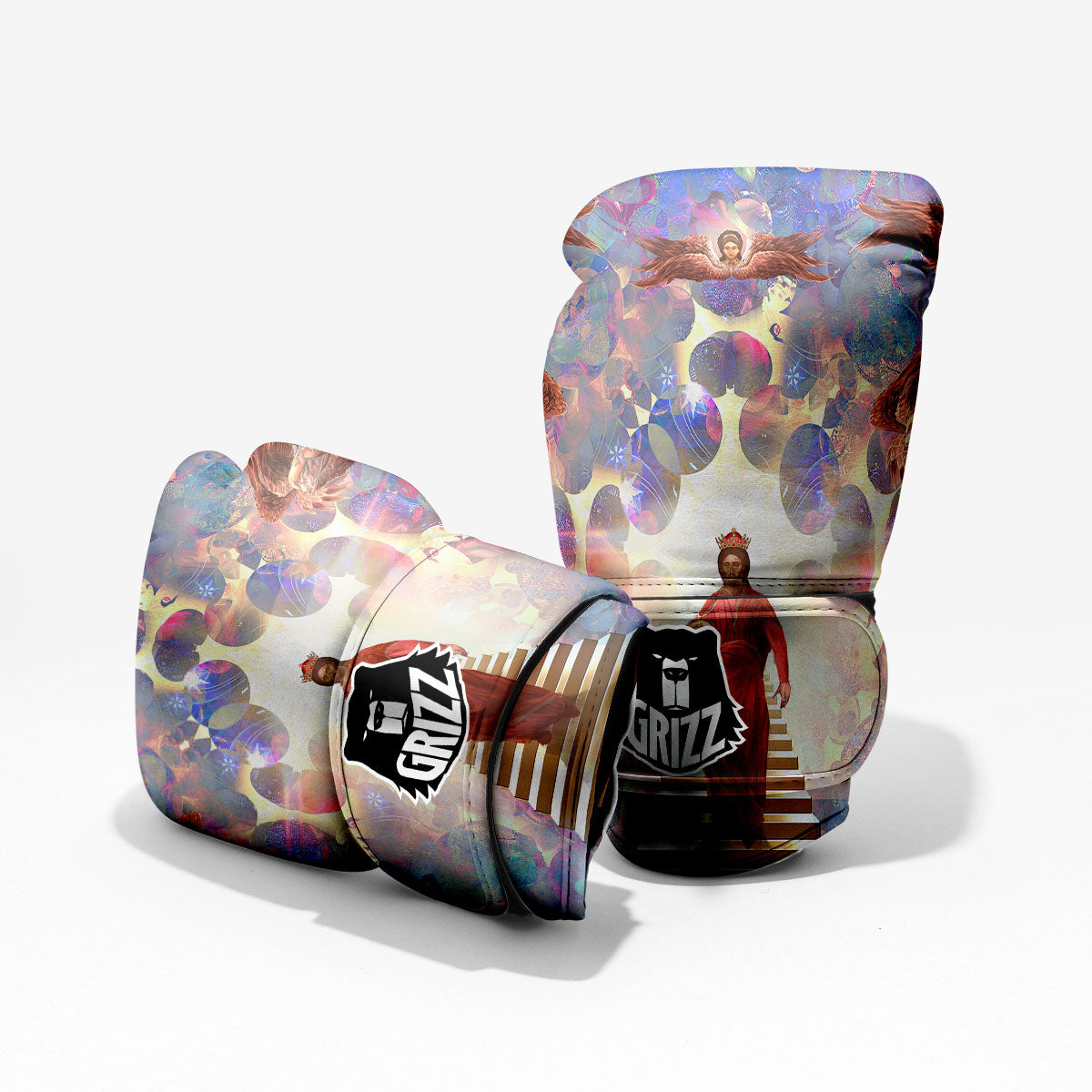 Jesus Christ From Heaven Print Pro Boxing Glove