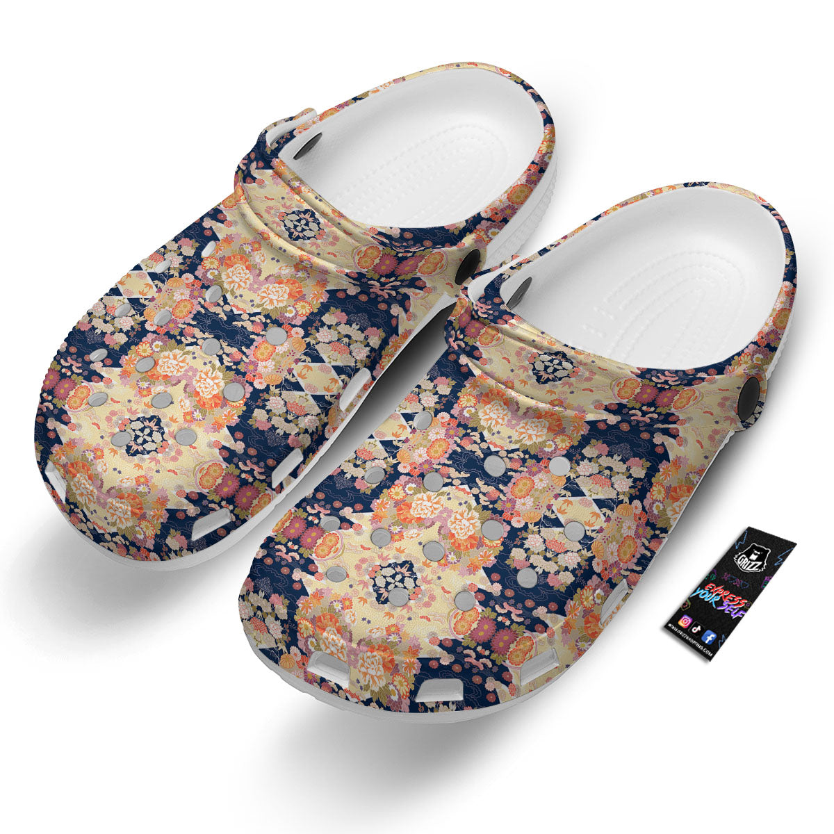Kimono Japanese Print Pattern Clog – Grizzshopping