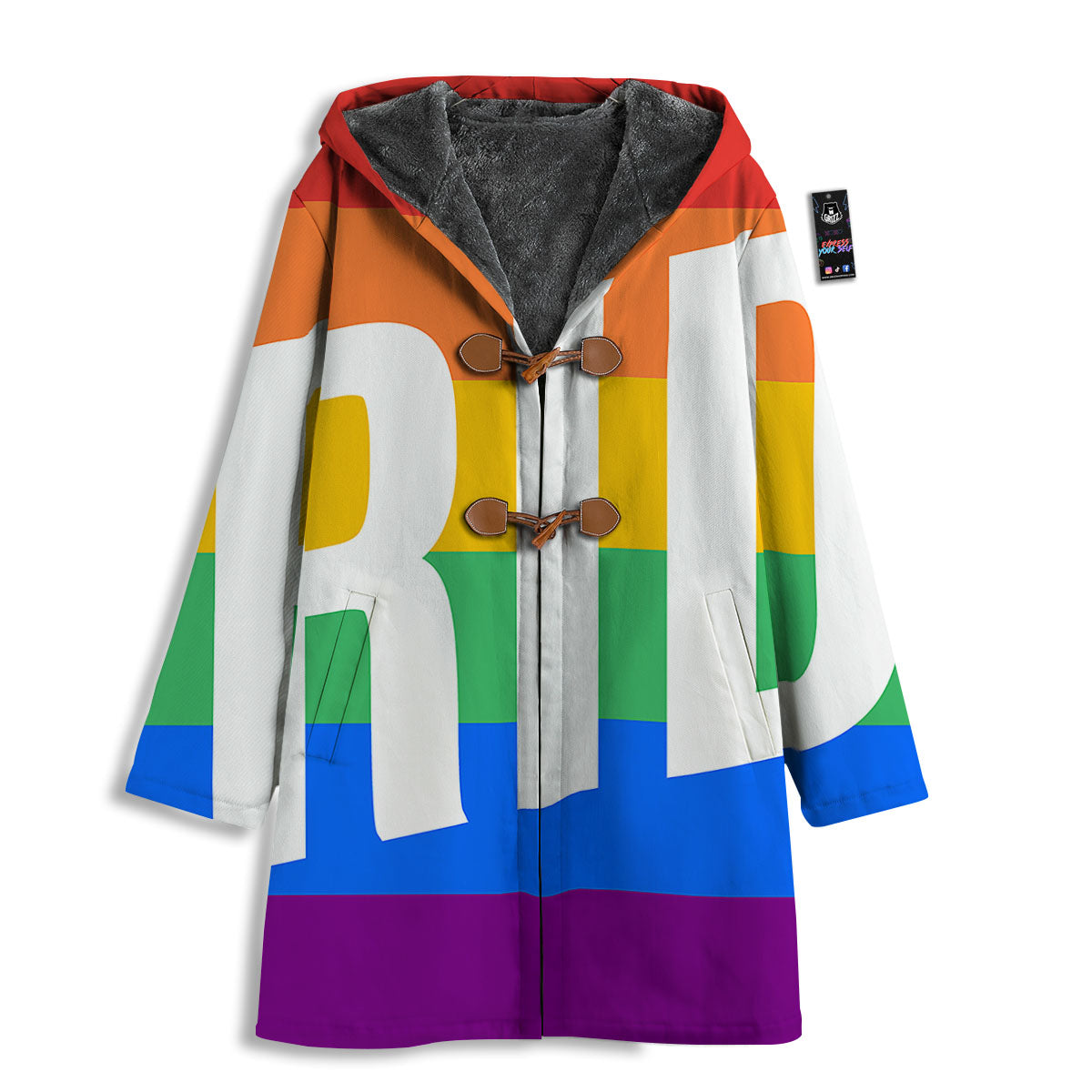 LGBT Pride Flag Pattern Print Men's Windbreaker Jacket