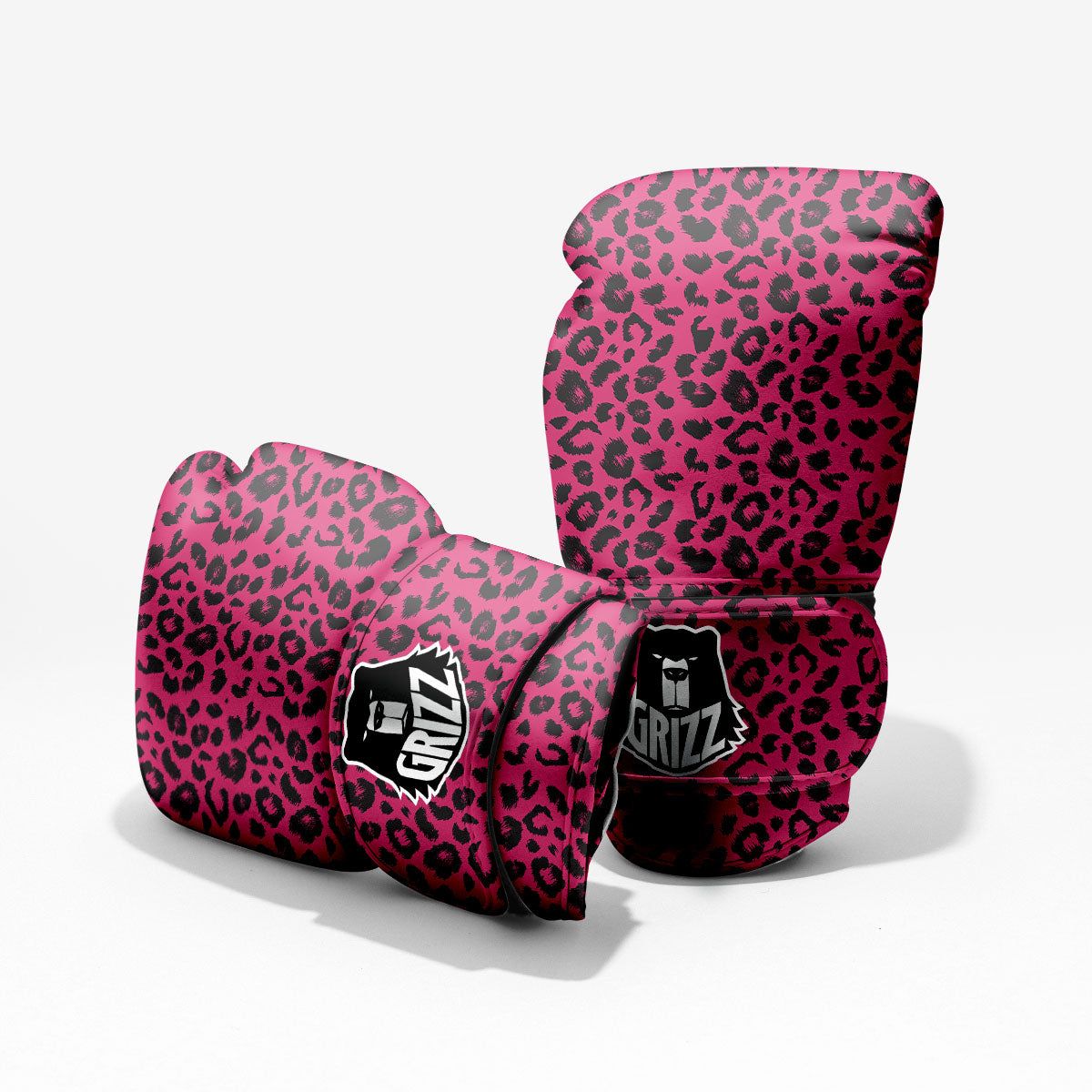 Leopard Hot Pink Print Pro Boxing Glove