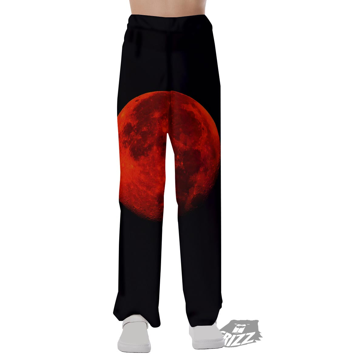 Lunar Eclipse Super Blood Moon Print Pajama Pants