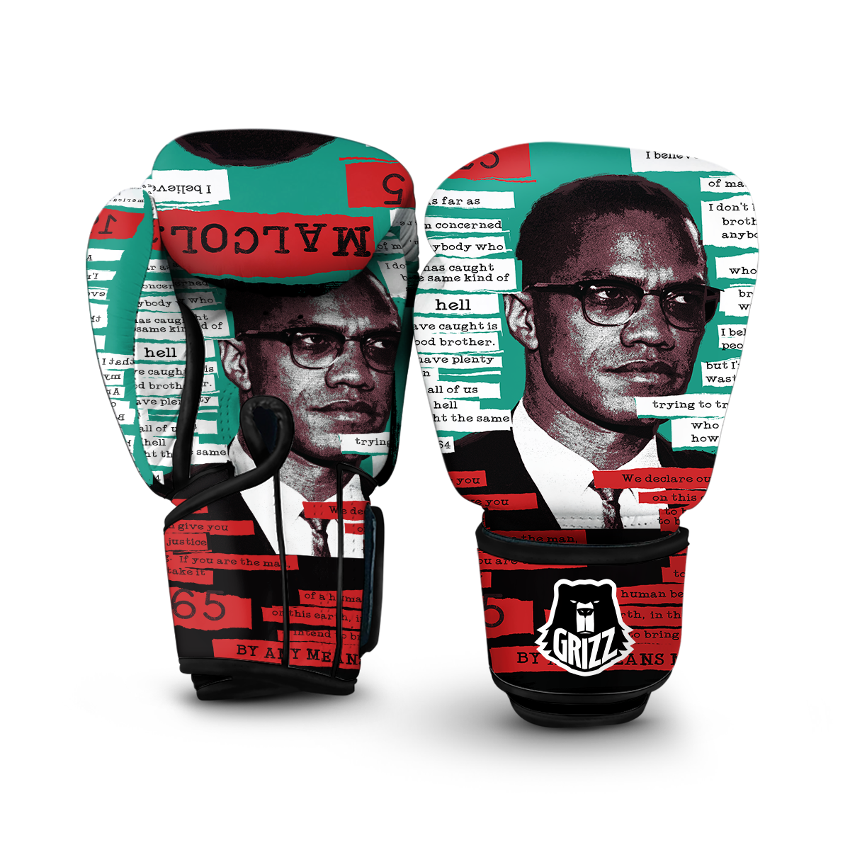 Malcolm X Boxing Gloves