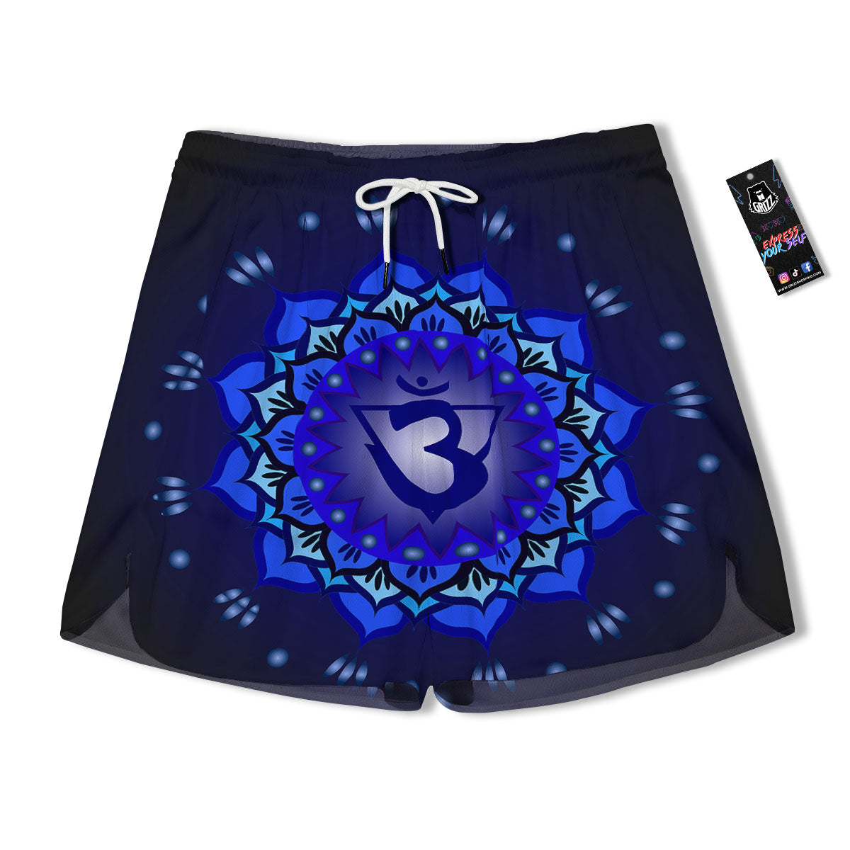 Mandala Ajna Chakra Print Men's Running Shorts