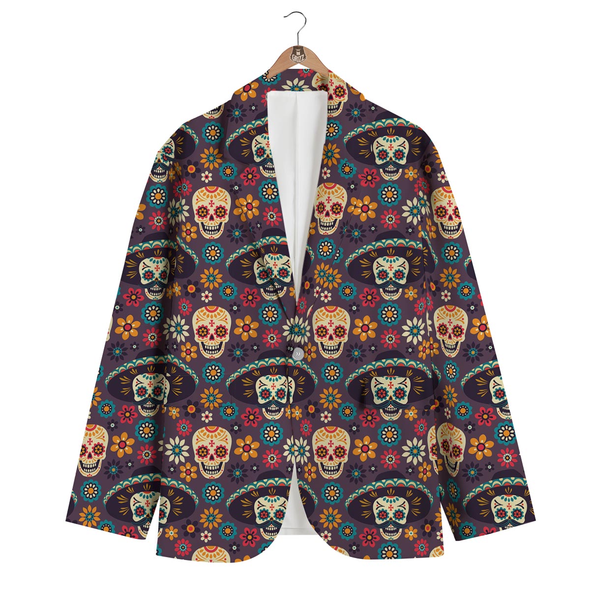 Mexican Skull Men's Blazer