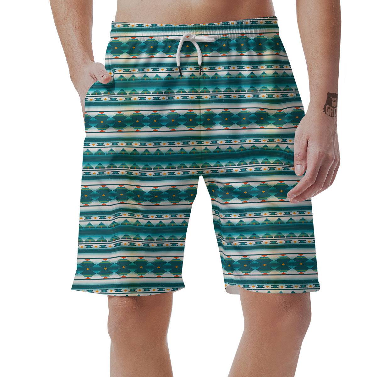 Native American Ethnic Print Pattern Men's Shorts