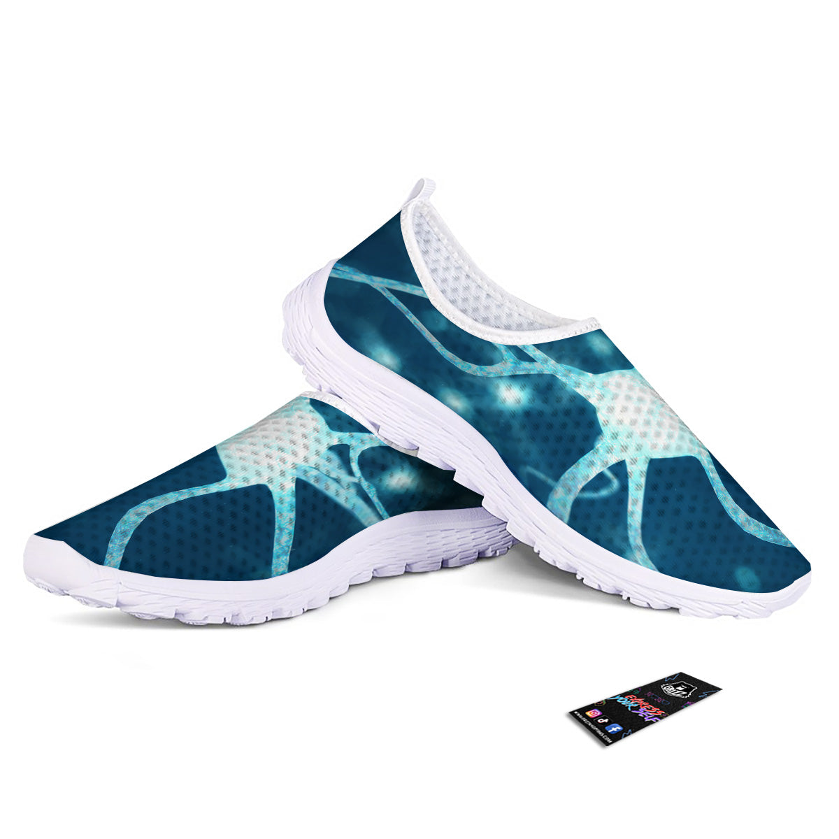 Neurons Inside The Brain Print Nurse Shoes