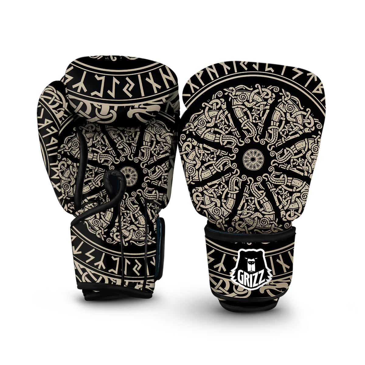 Norse Viking Shield Boxing Gloves
