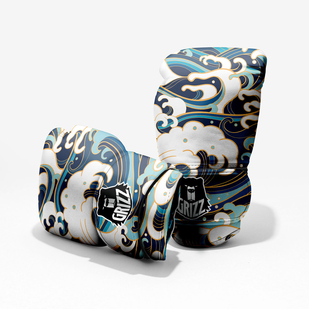 Ocean Wave Print Pro Boxing Glove