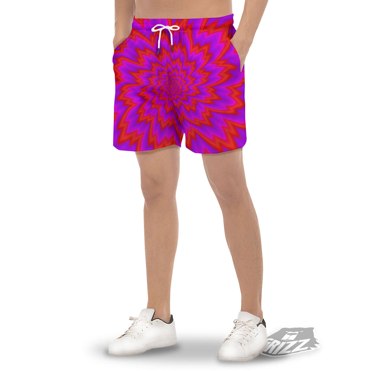 Optical Illusion Spiky Psychedelic Men's Gym Shorts – Grizzshopping
