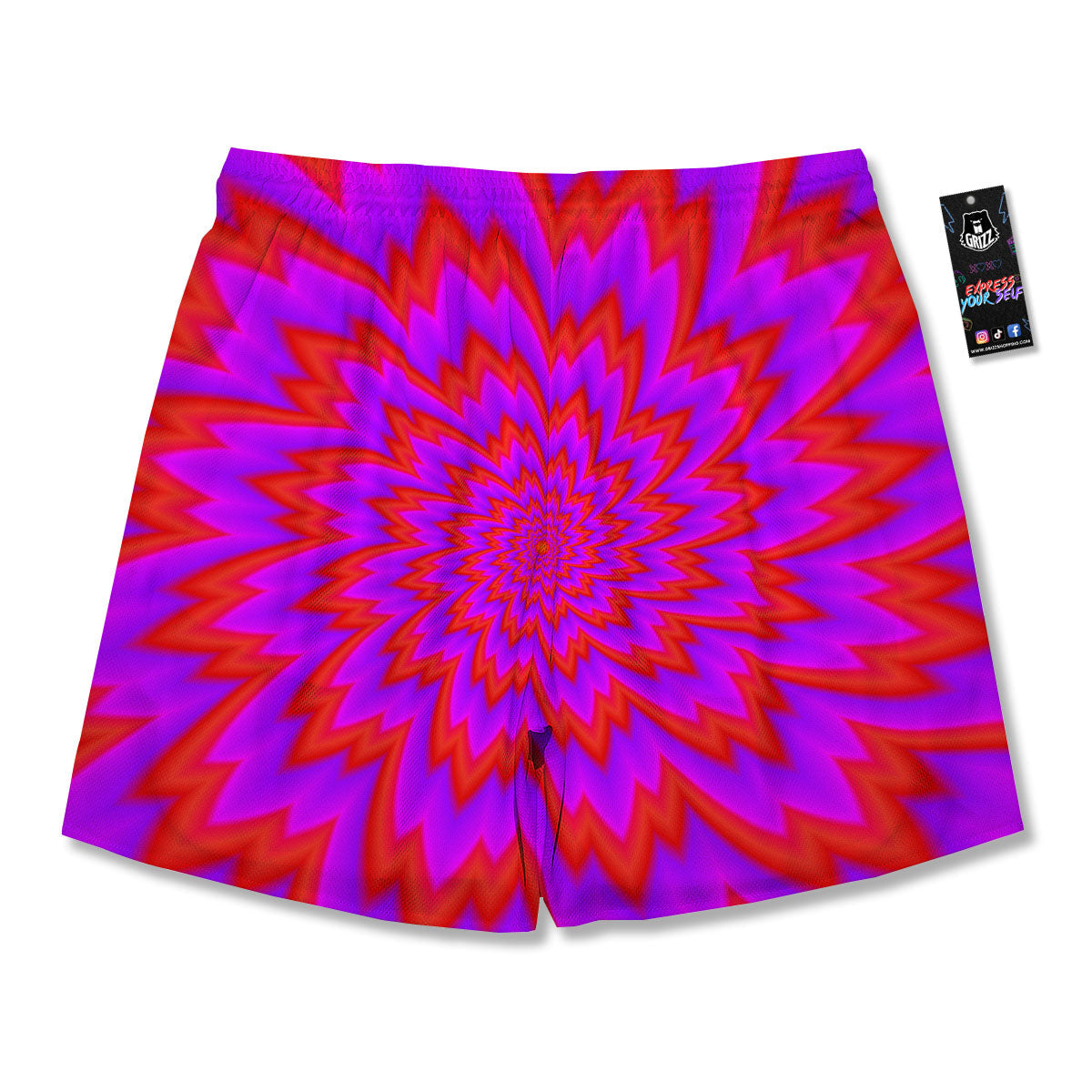 Optical Illusion Spiky Psychedelic Men's Running Shorts – Grizzshopping