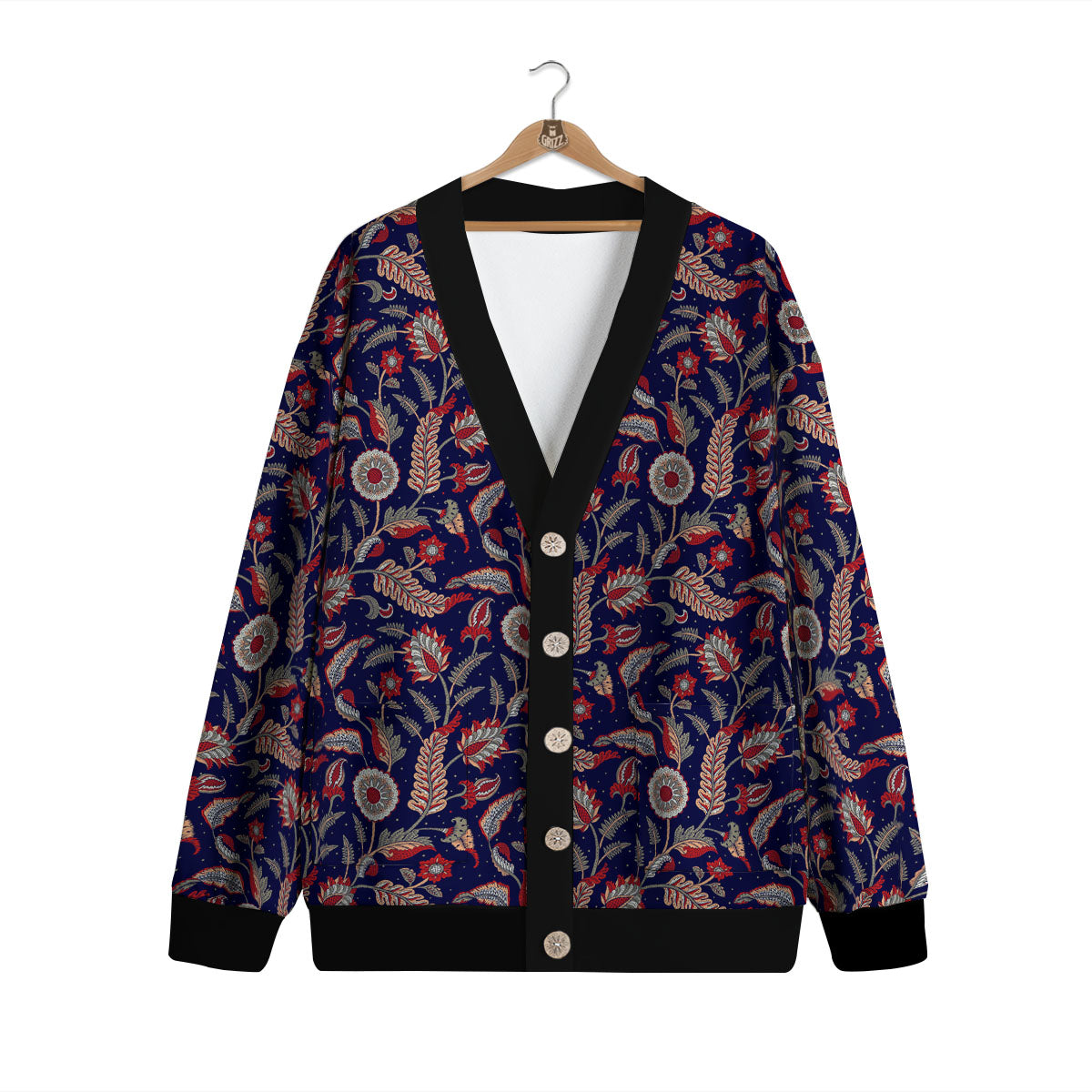 Paisley Indian Print Pattern Cardigan