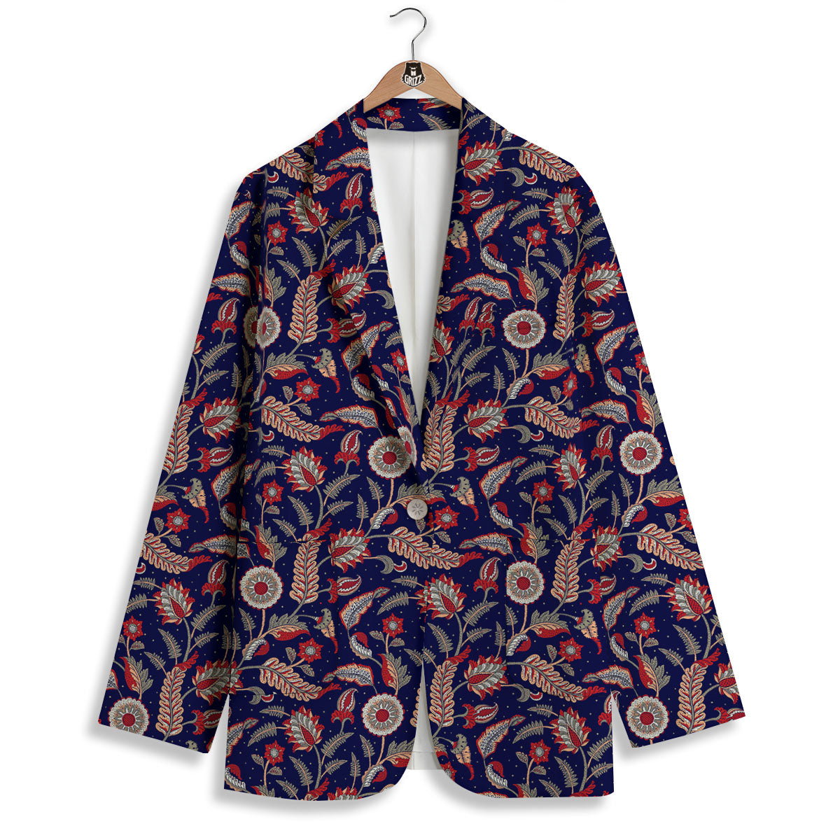 Paisley Indian Print Pattern Women's Blazer