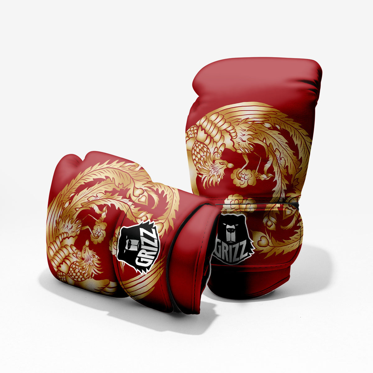 Phoenix Chinese Print Pro Boxing Glove