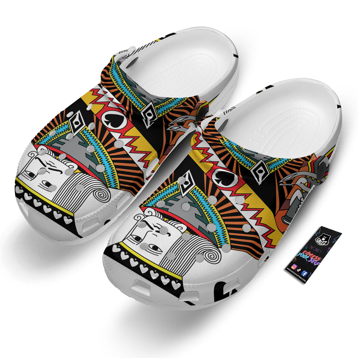 Playing Card King Of Spades Print Clog
