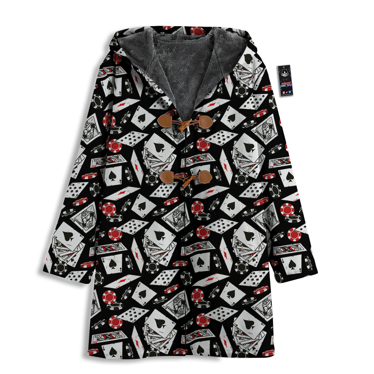Playing Cards Ace Print Pattern Men's Windbreaker Jacket