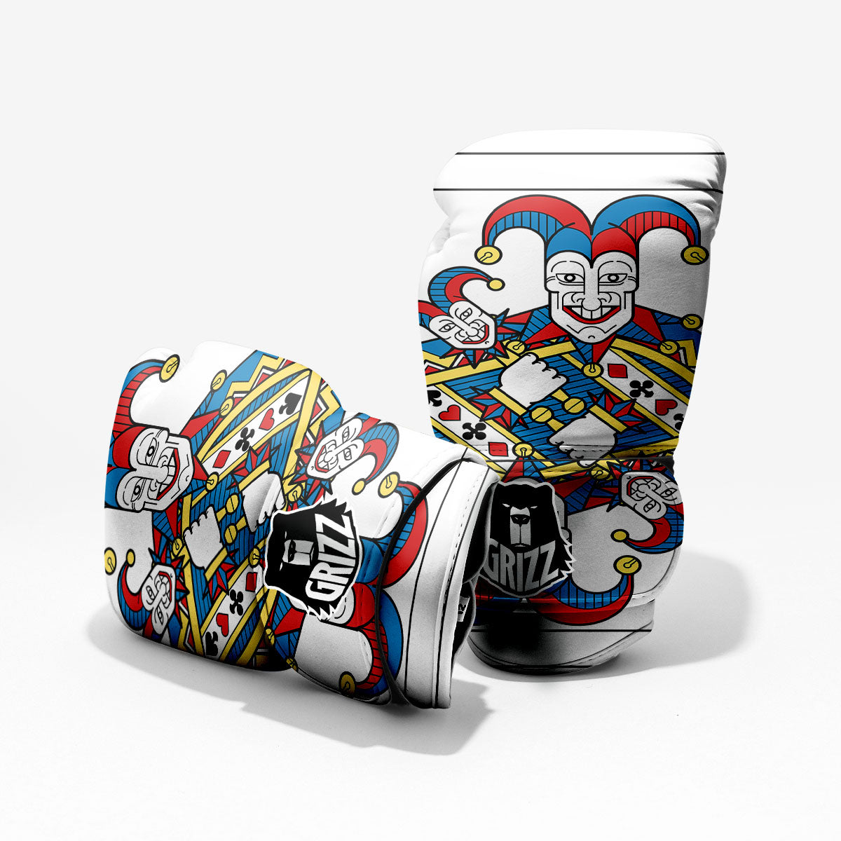 Playing Cards Joker Print Pro Boxing Glove