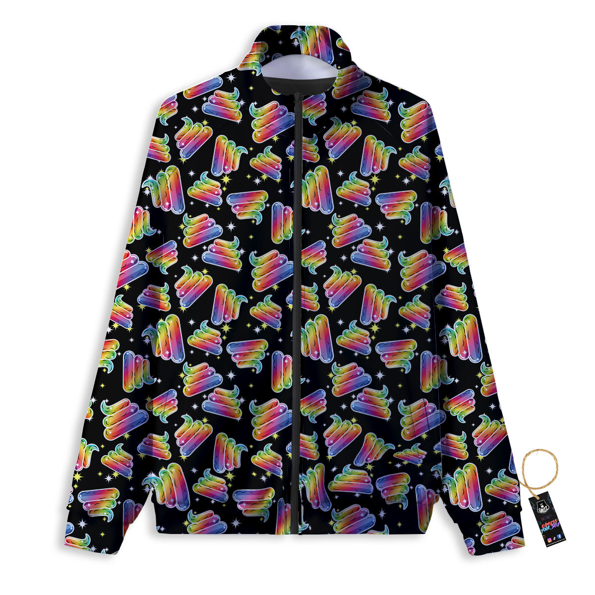 Poop Rainbow Cute Print Pattern Track Jacket