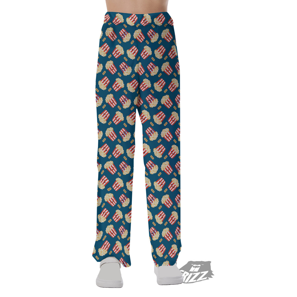 Popcorn Box Cute Print Pattern Pajama Pants