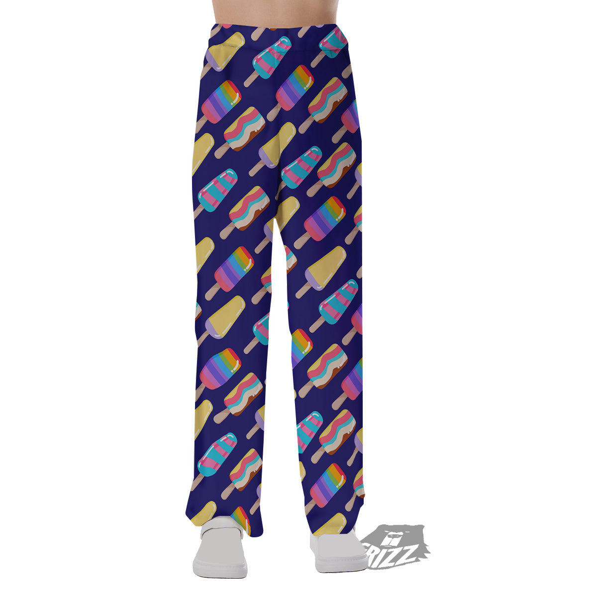Popsicle Ice Cream Print Pattern Pajama Pants
