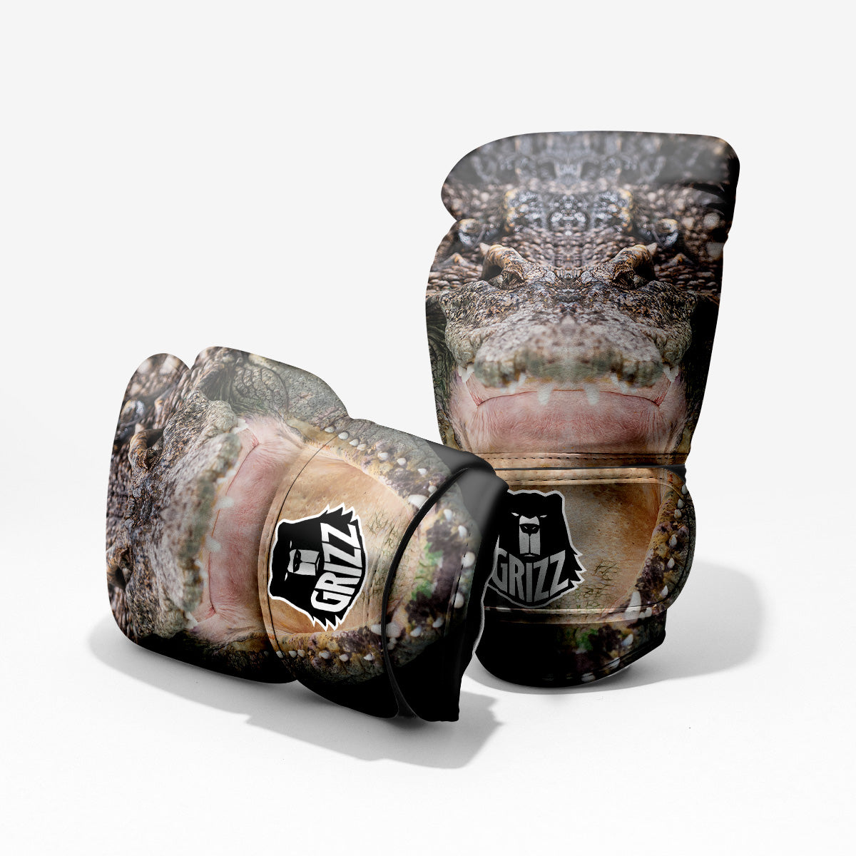 Portrait Crocodile Print Pro Boxing Glove