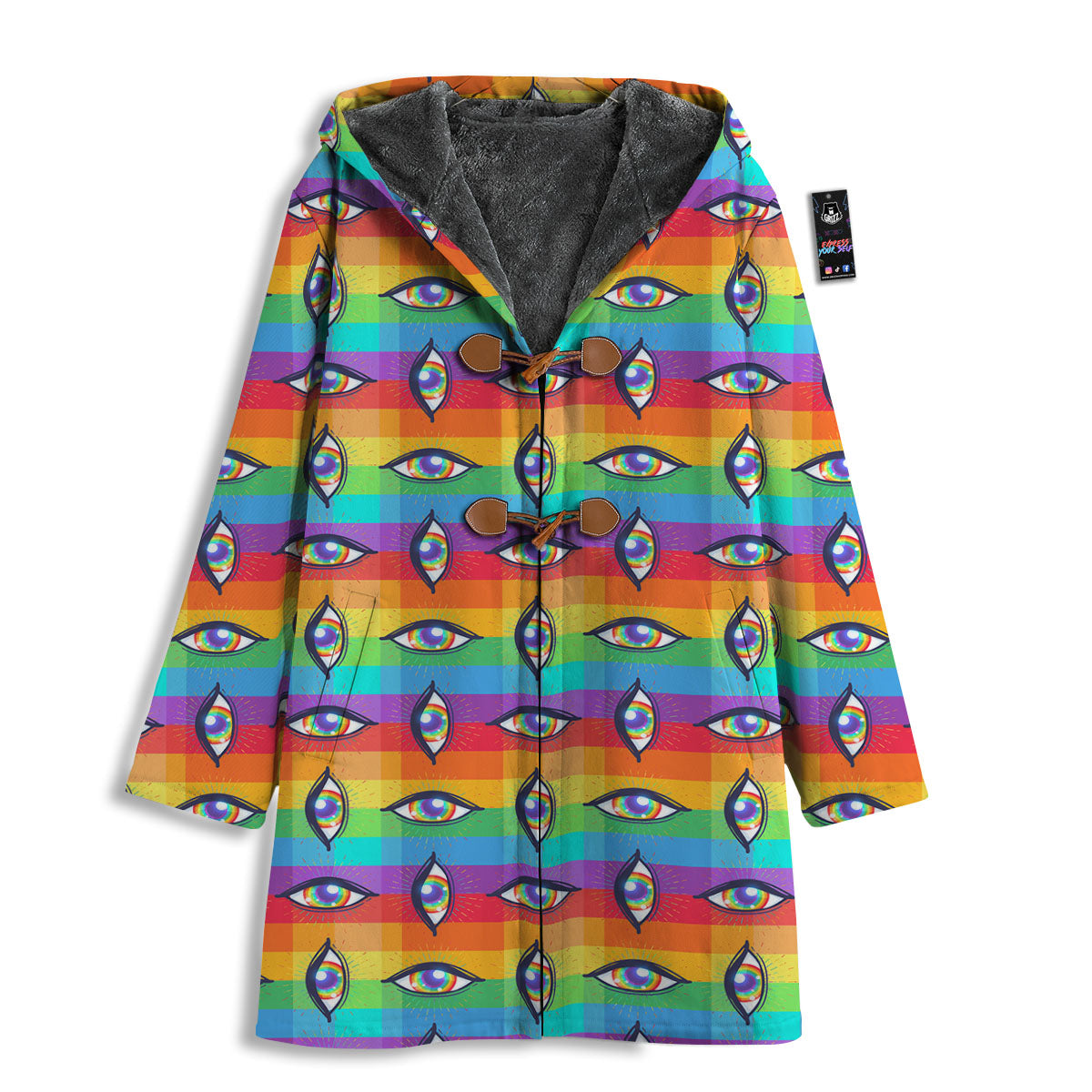 Rainbow Eyes LGBT Pride Print Pattern Men's Windbreaker Jacket