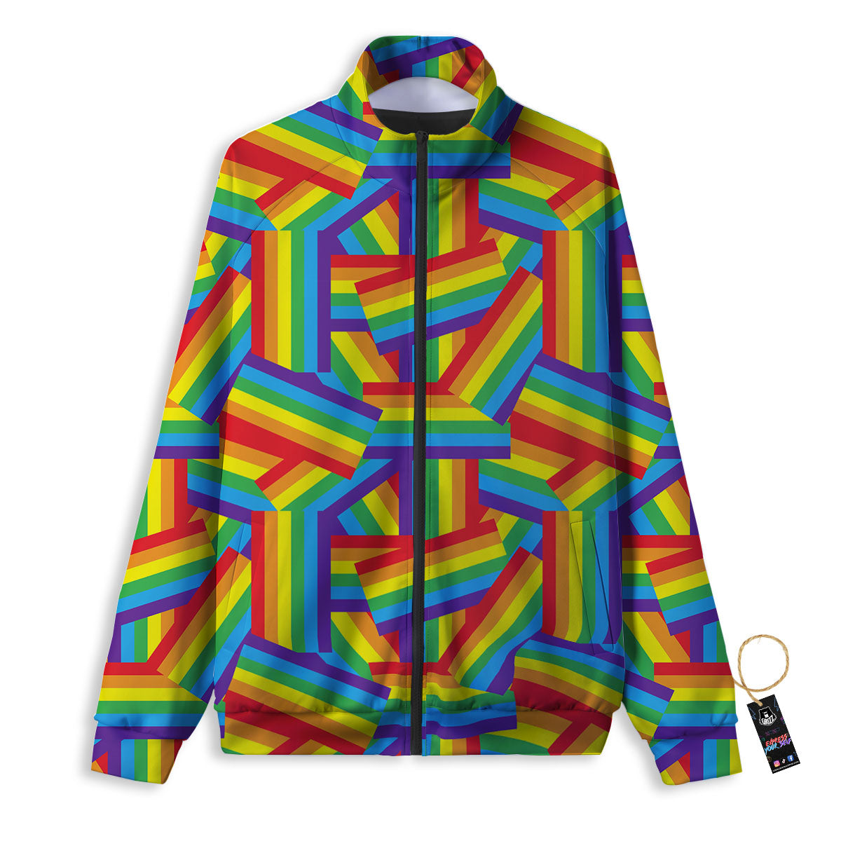 Rainbow Flag LGBT Pride Pattern Track Jacket