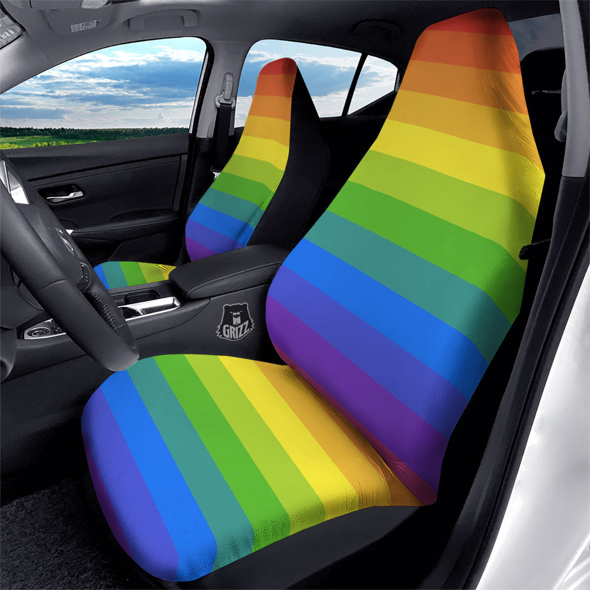 Rainbow Flag LGBT Pride Print Car Seat Covers – Grizzshopping