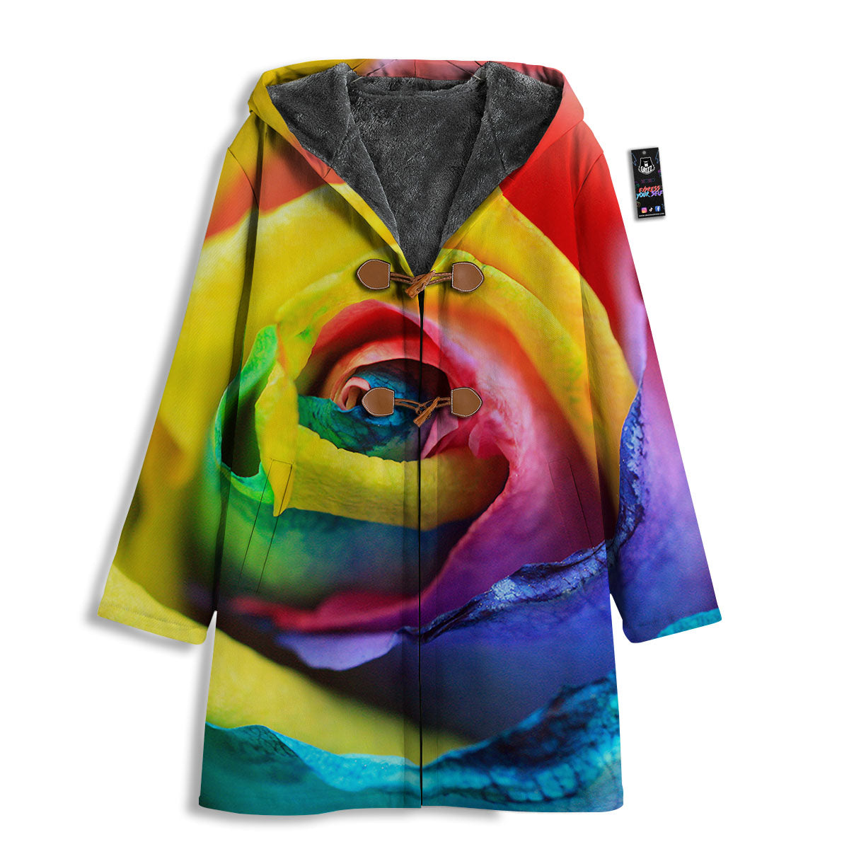 Rainbow Roses LGBT Pride Print Men's Windbreaker Jacket