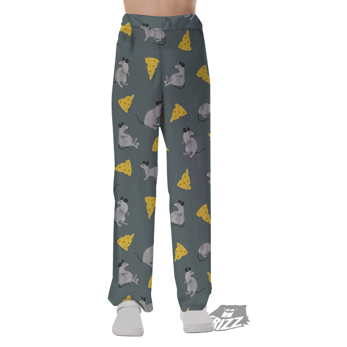 Rat Watercolor Print Pattern Pajama Pants