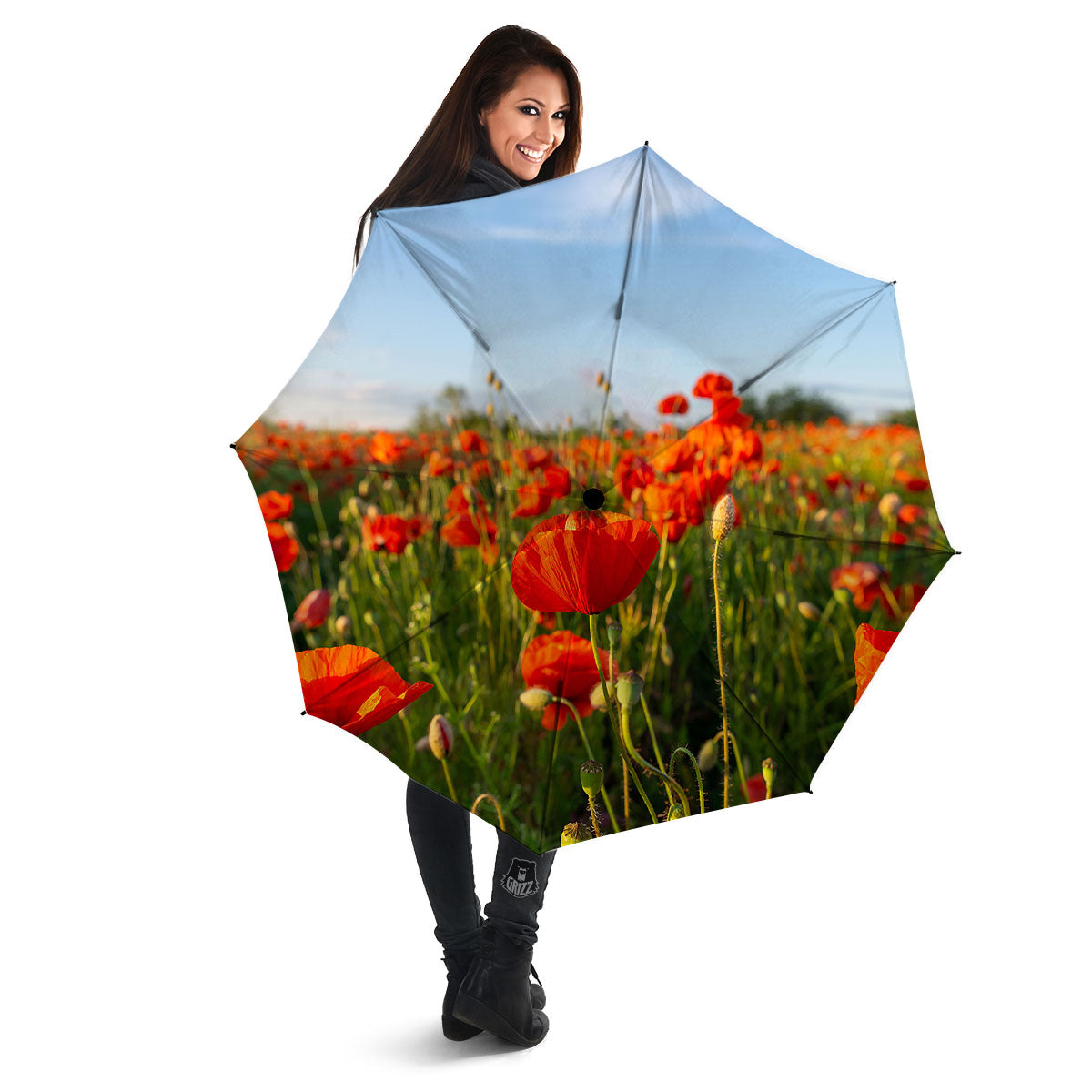 Remembrance Poppy Day Print Umbrella