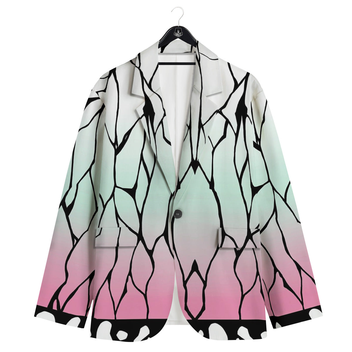 Shinobu Print Pattern Men's Sport Coat