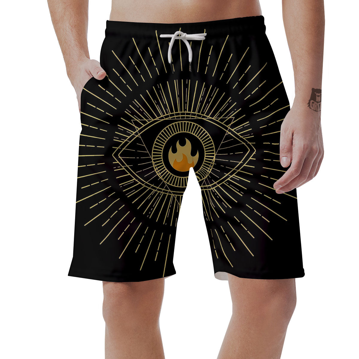 Sight Masonic Eye Print Men's Shorts