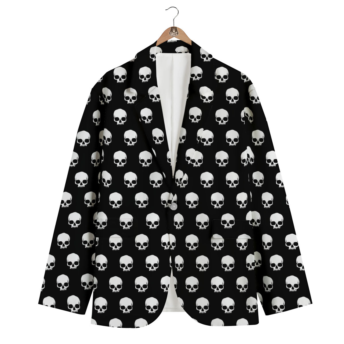 Skull Emo Print Pattern Men's Blazer