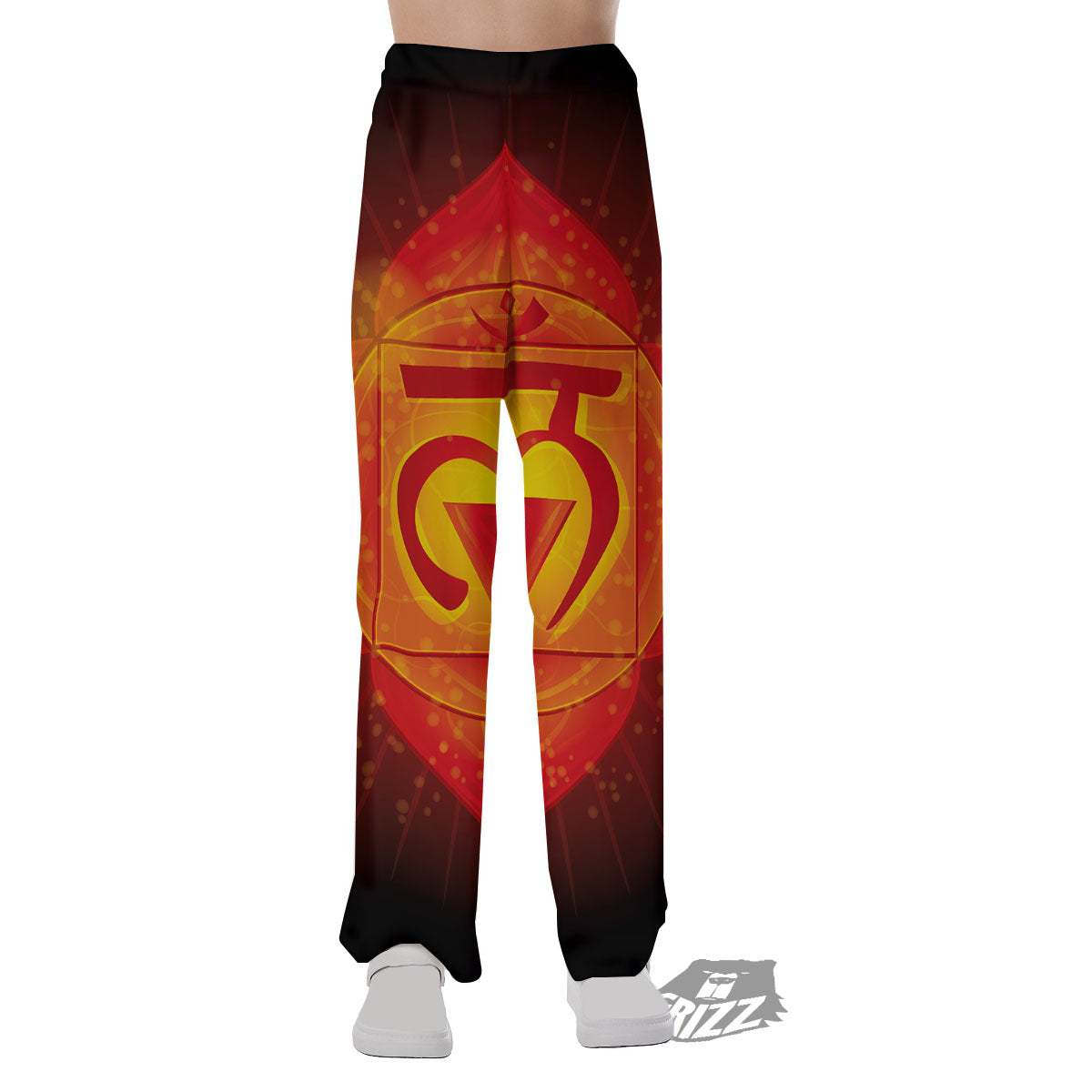 Spiritual Muladhara Chakra Print Pajama Pants