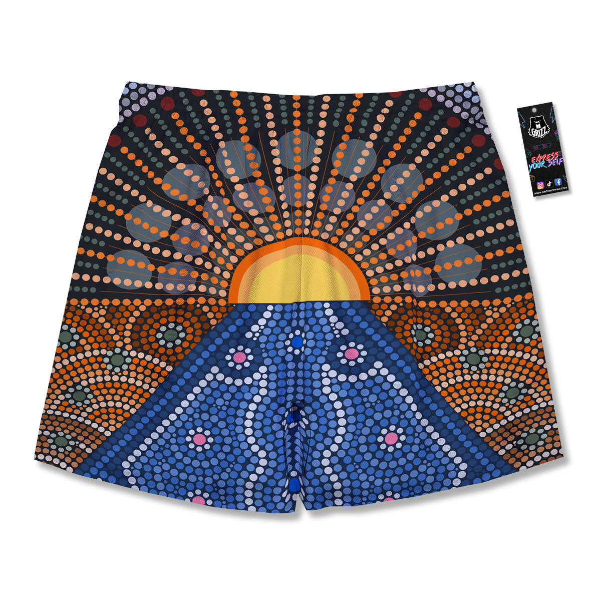 Sunset Art Aboriginal Indigenous Print Men's Running Shorts – Grizzshopping