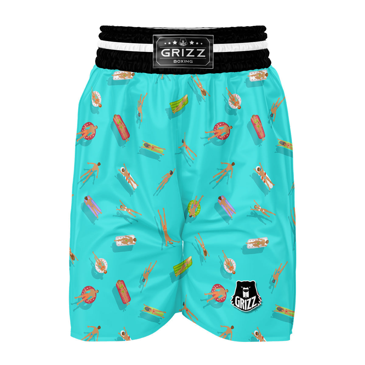 Swim In the Pool Print Pattern Boxing Shorts