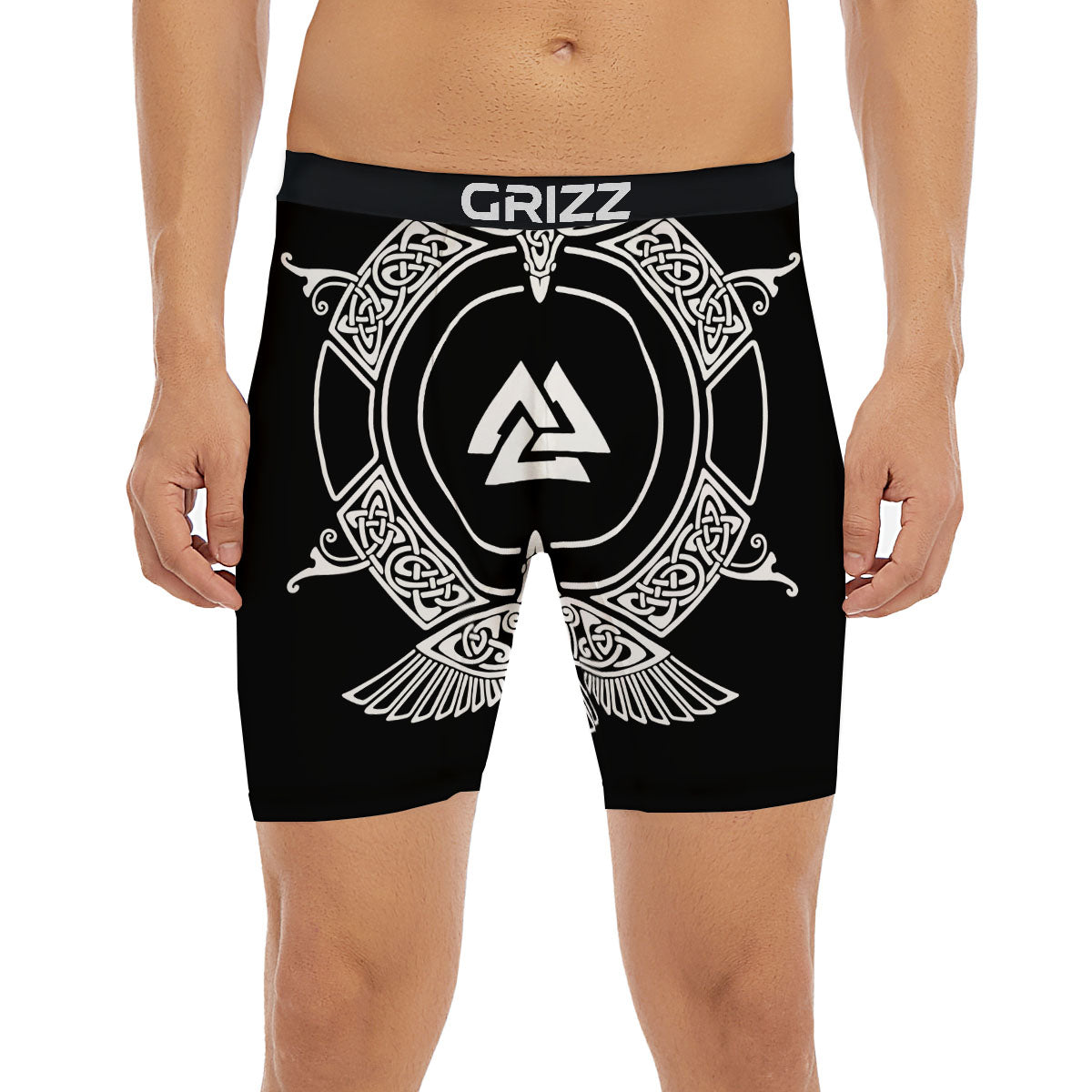 Symbol Viking Valknut Print Boxer Briefs