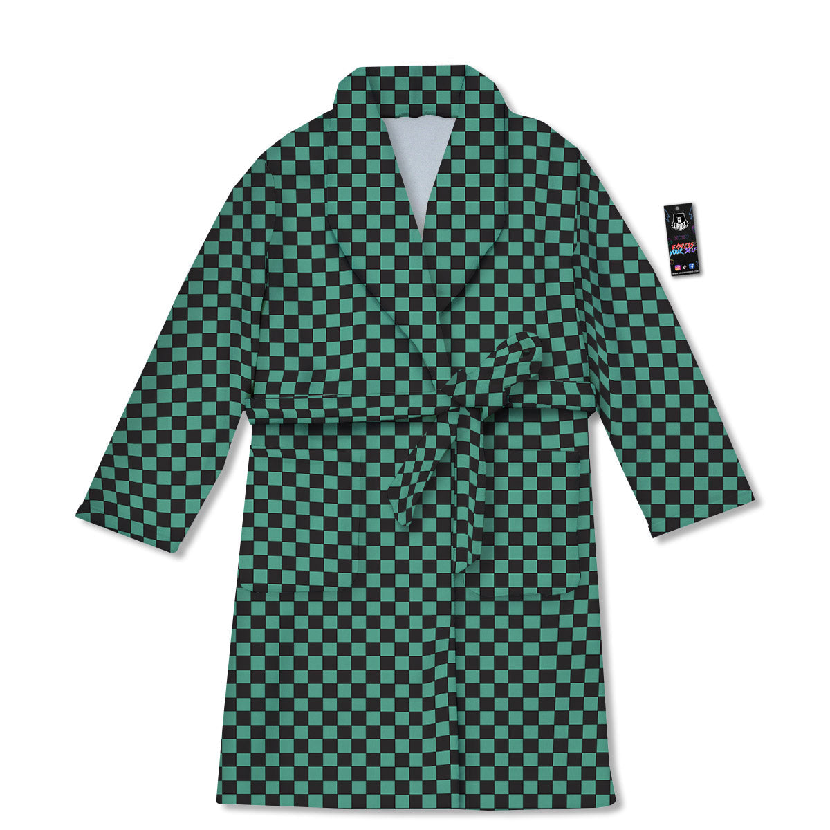 Tanjiro Print Pattern Bathrobe