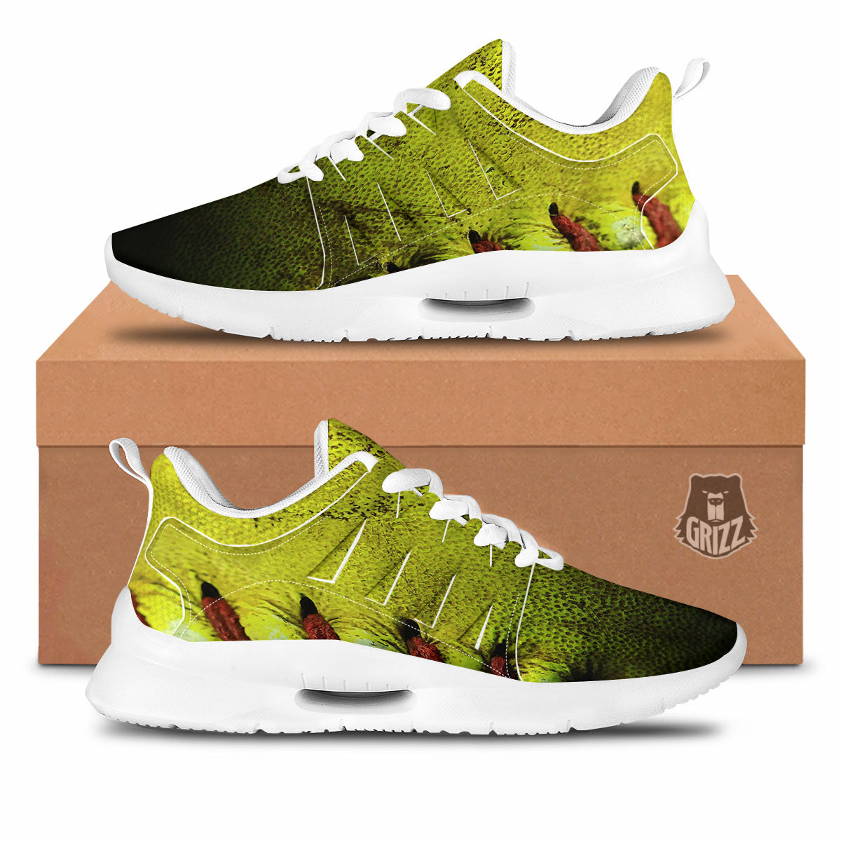 Texture Softball Ball Print Tennis Shoes