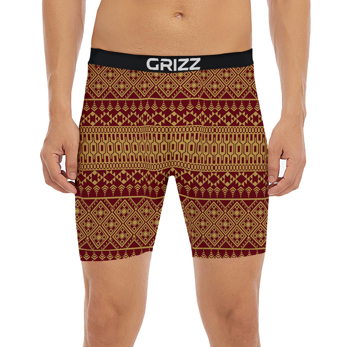 Thai Traditional Print Pattern Boxer Briefs