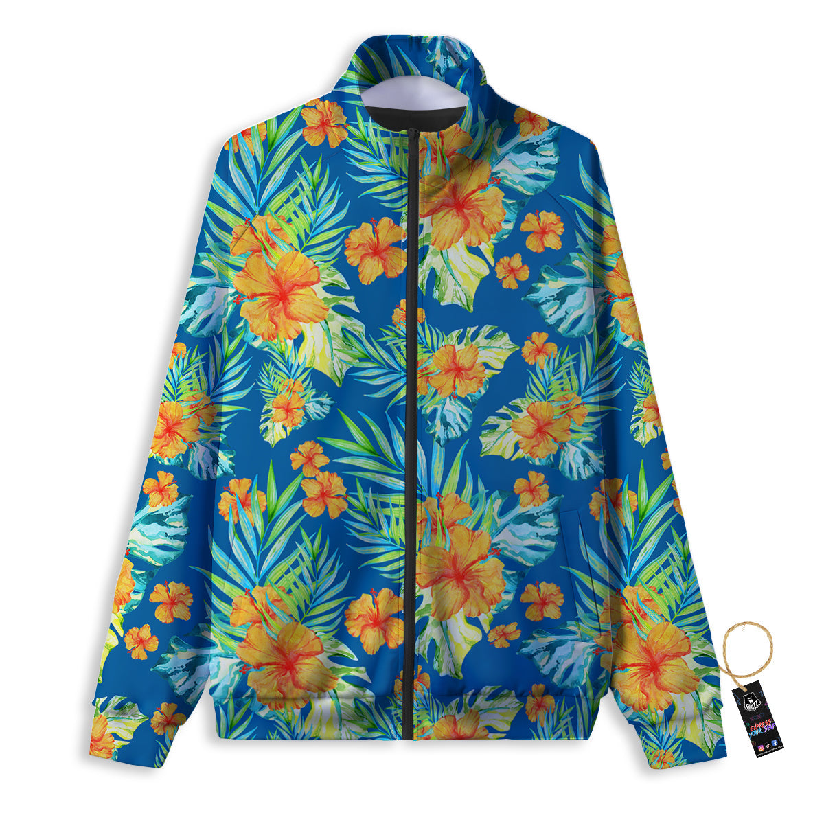 Theater Red Curtain Print Track Jacket