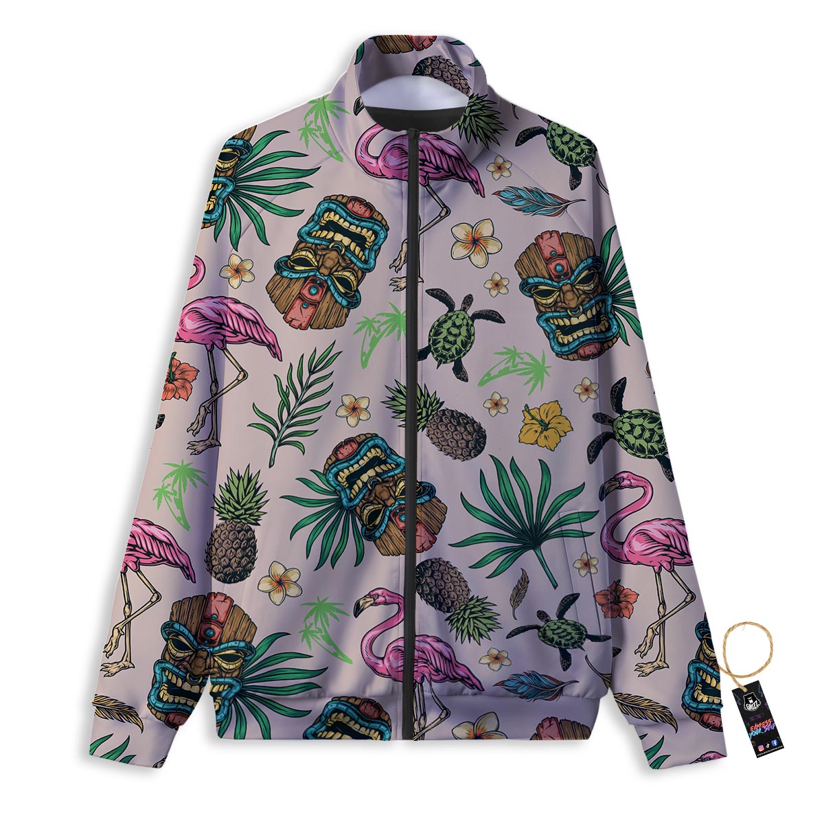 Totem Summer Print Pattern Track Jacket