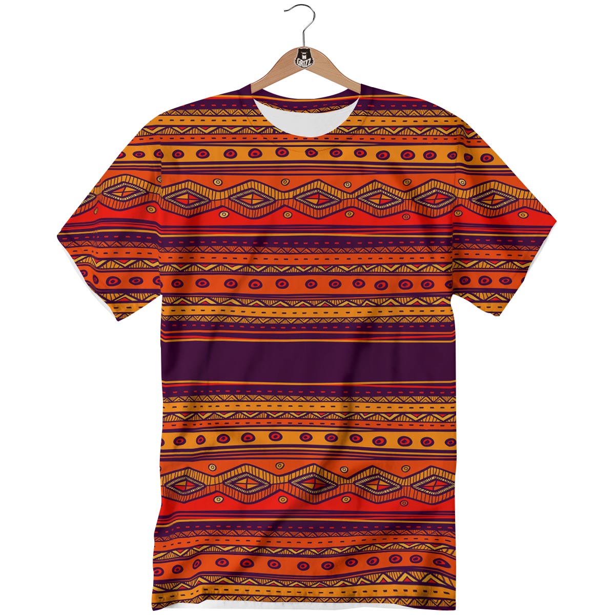 Tribal Sunset African Print Pattern T-Shirt