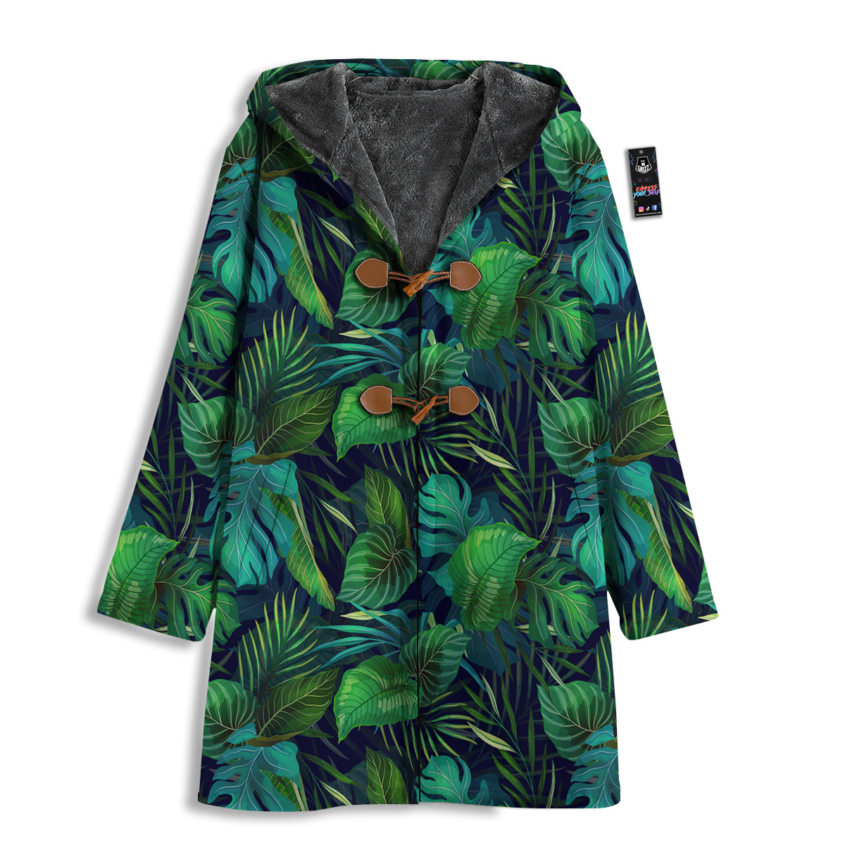 Tropical Plants Hawaiian Print Pattern Men's Windbreaker Jacket
