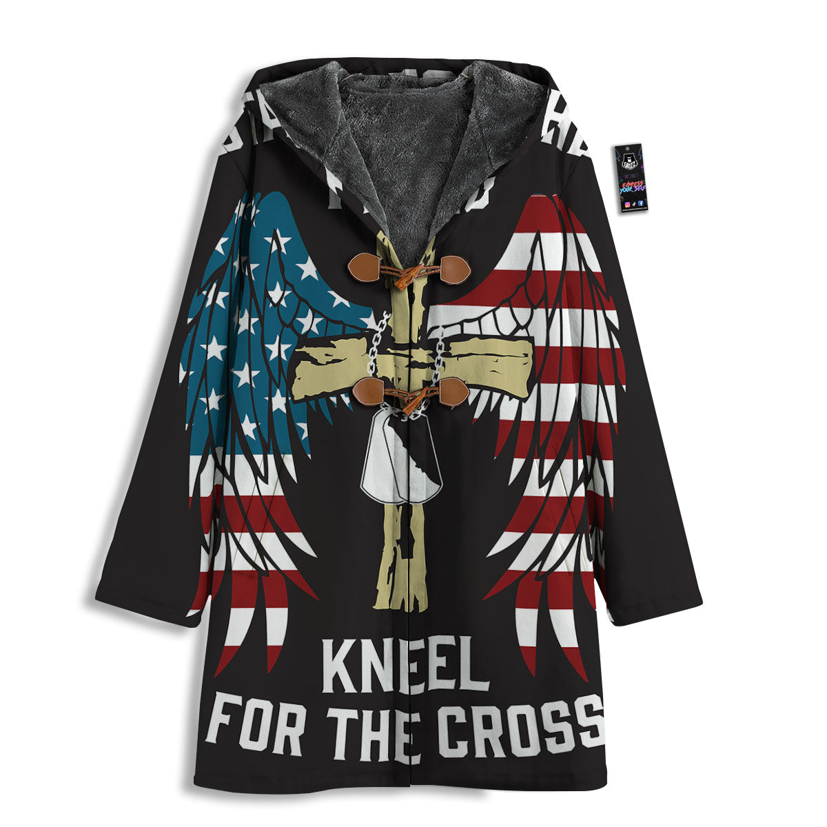 United We Stand American Flag Print Men's Windbreaker Jacket