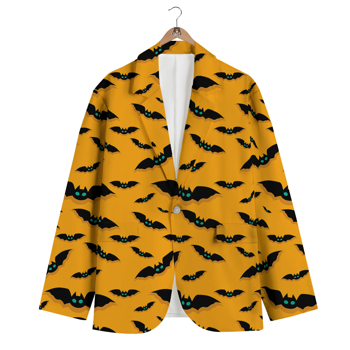 Vampire Bat Halloween Print Pattern Men's Blazer