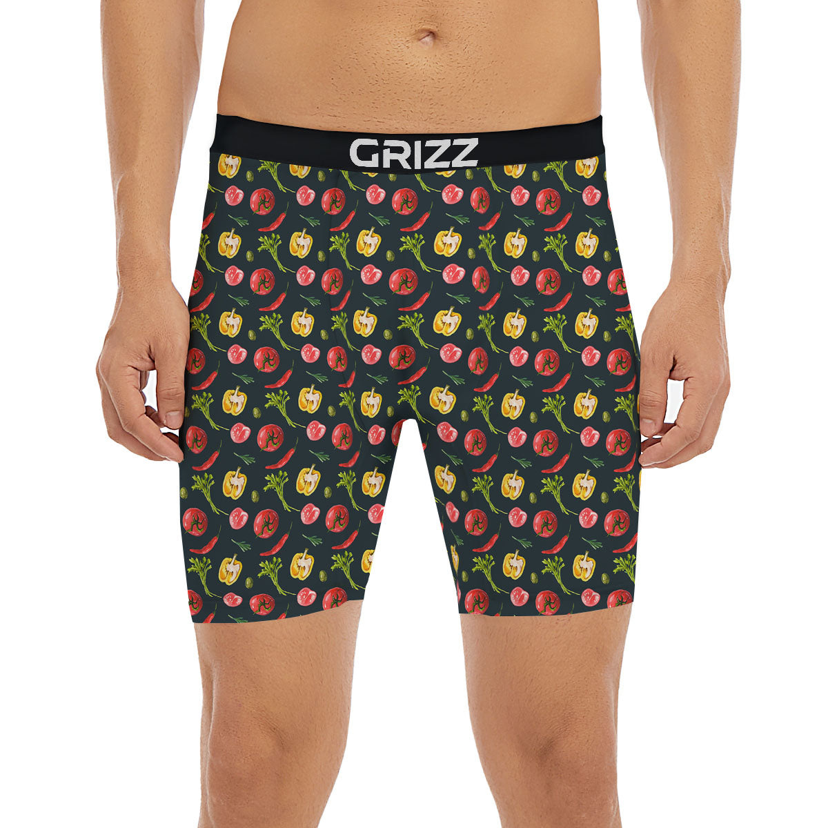 Vegetable Print Pattern Boxer Briefs