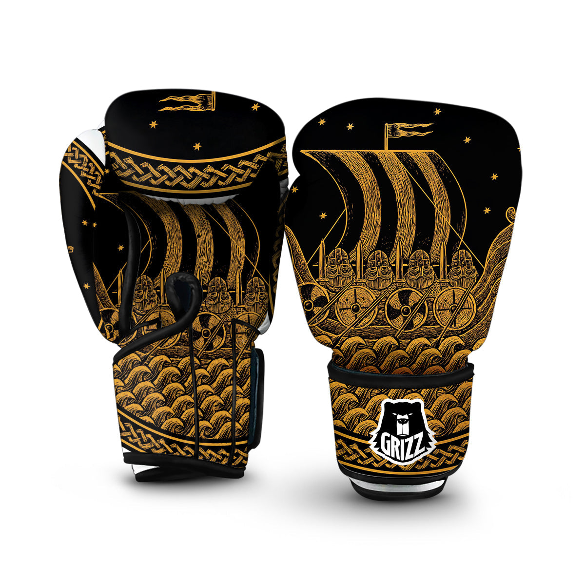 Viking Ship Drakkar Boxing Gloves