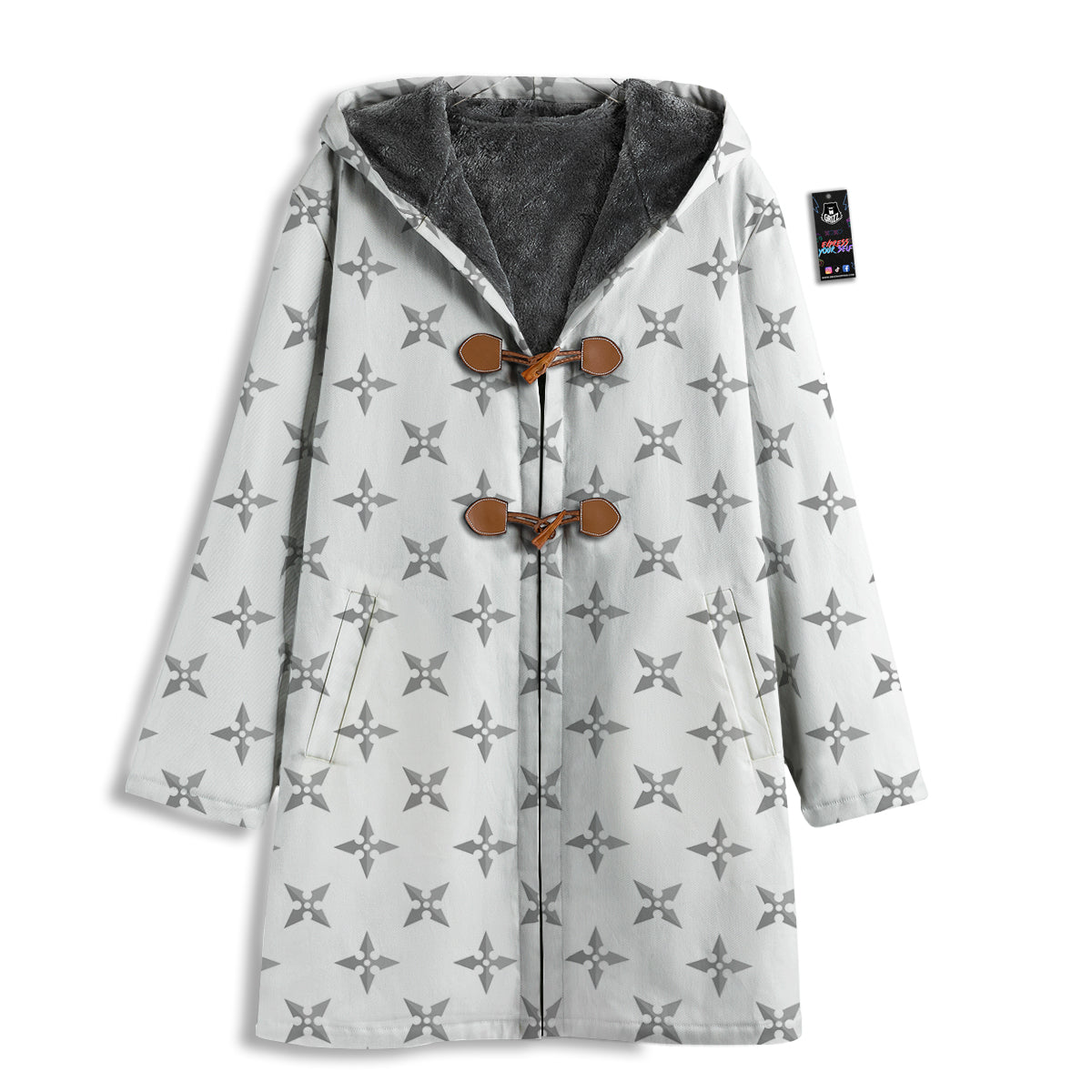 Weapon Ninja Print Pattern Men's Windbreaker Jacket